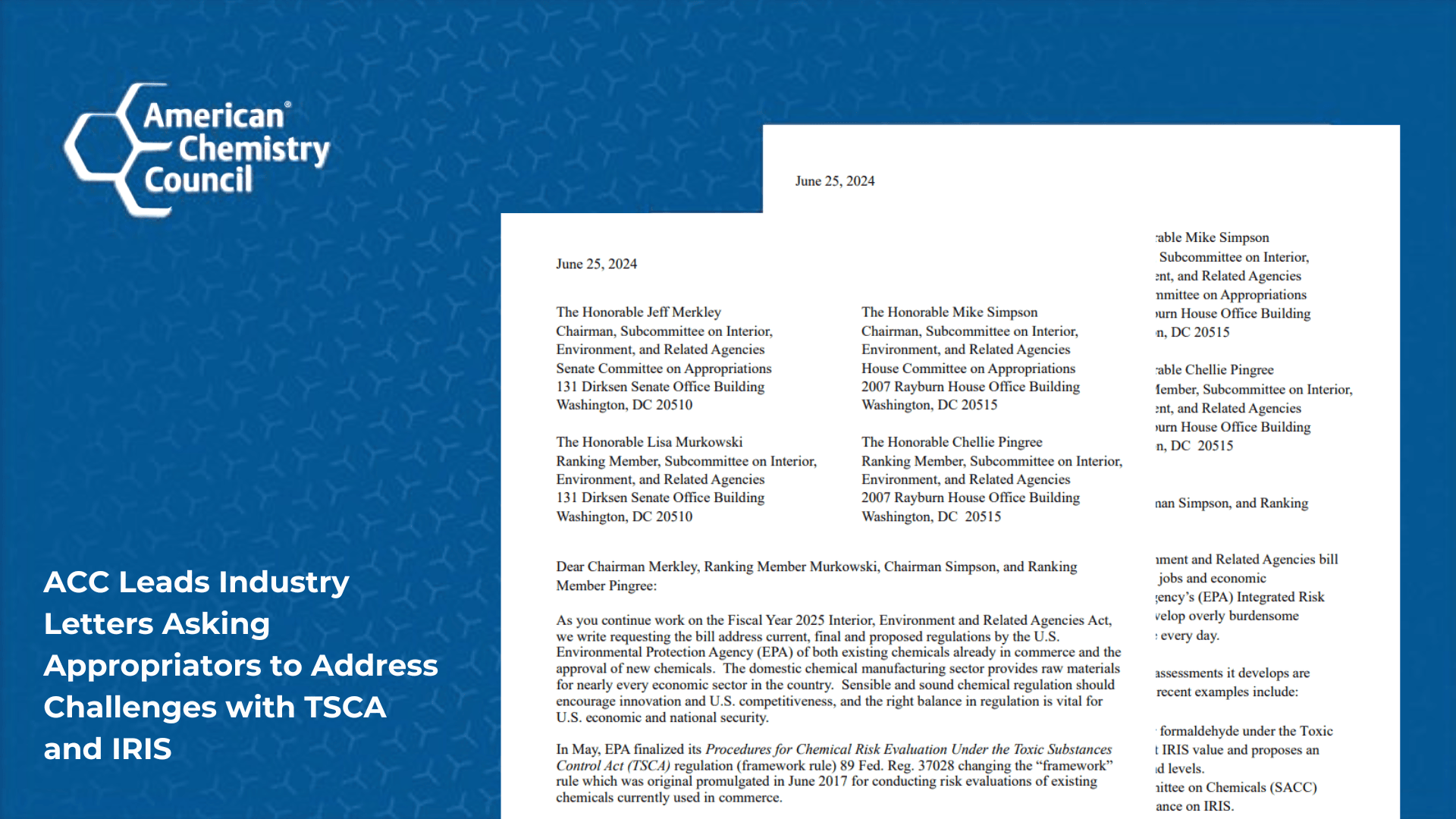 ACC Leads Industry Letters Asking Appropriators to Address Challenges ...